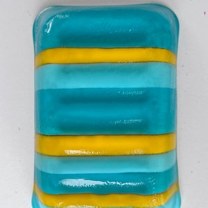 Glass Blue Turquoise Soap Dish - Etsy