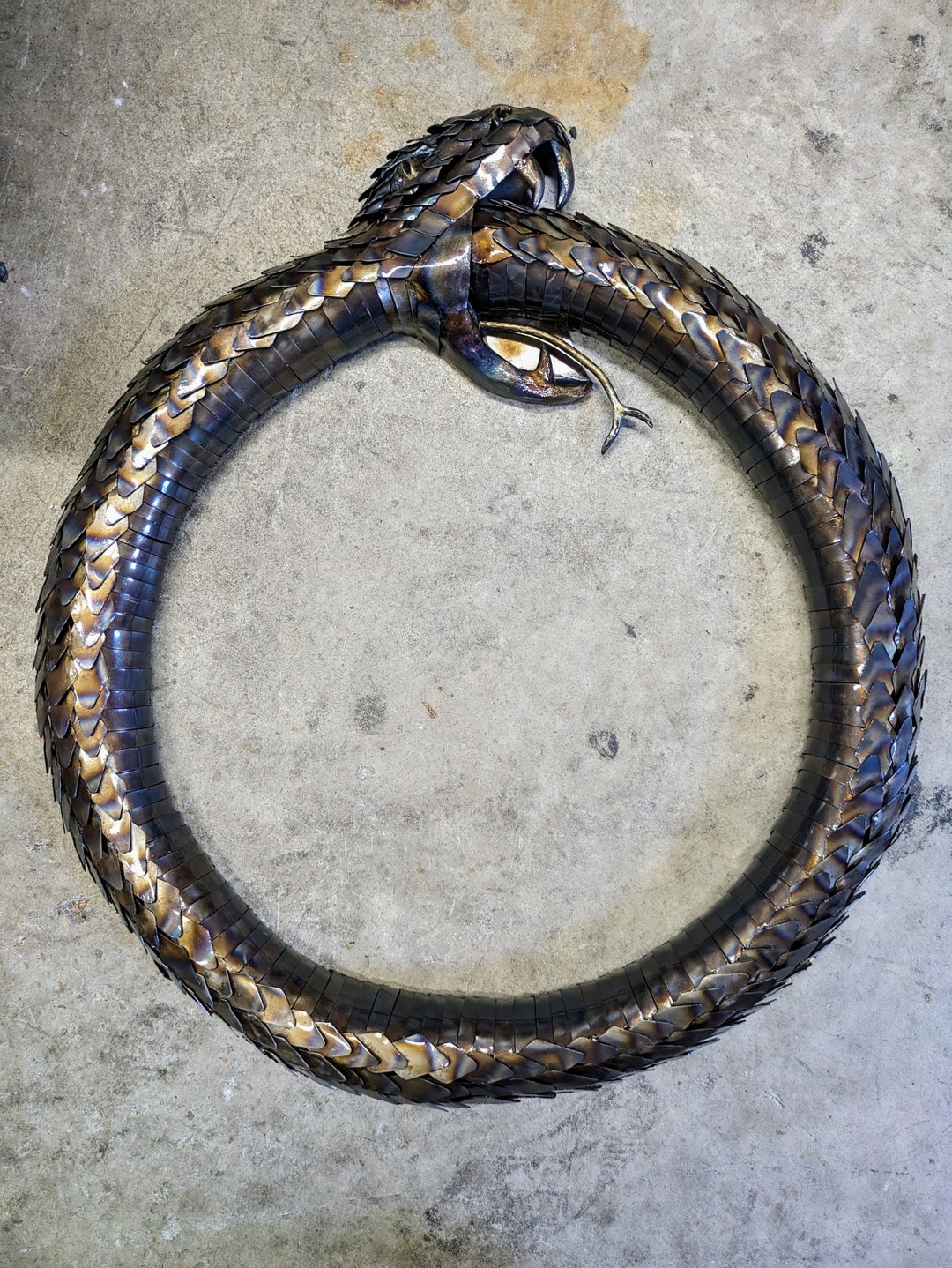 Ouroboros Metal Snake - Etsy