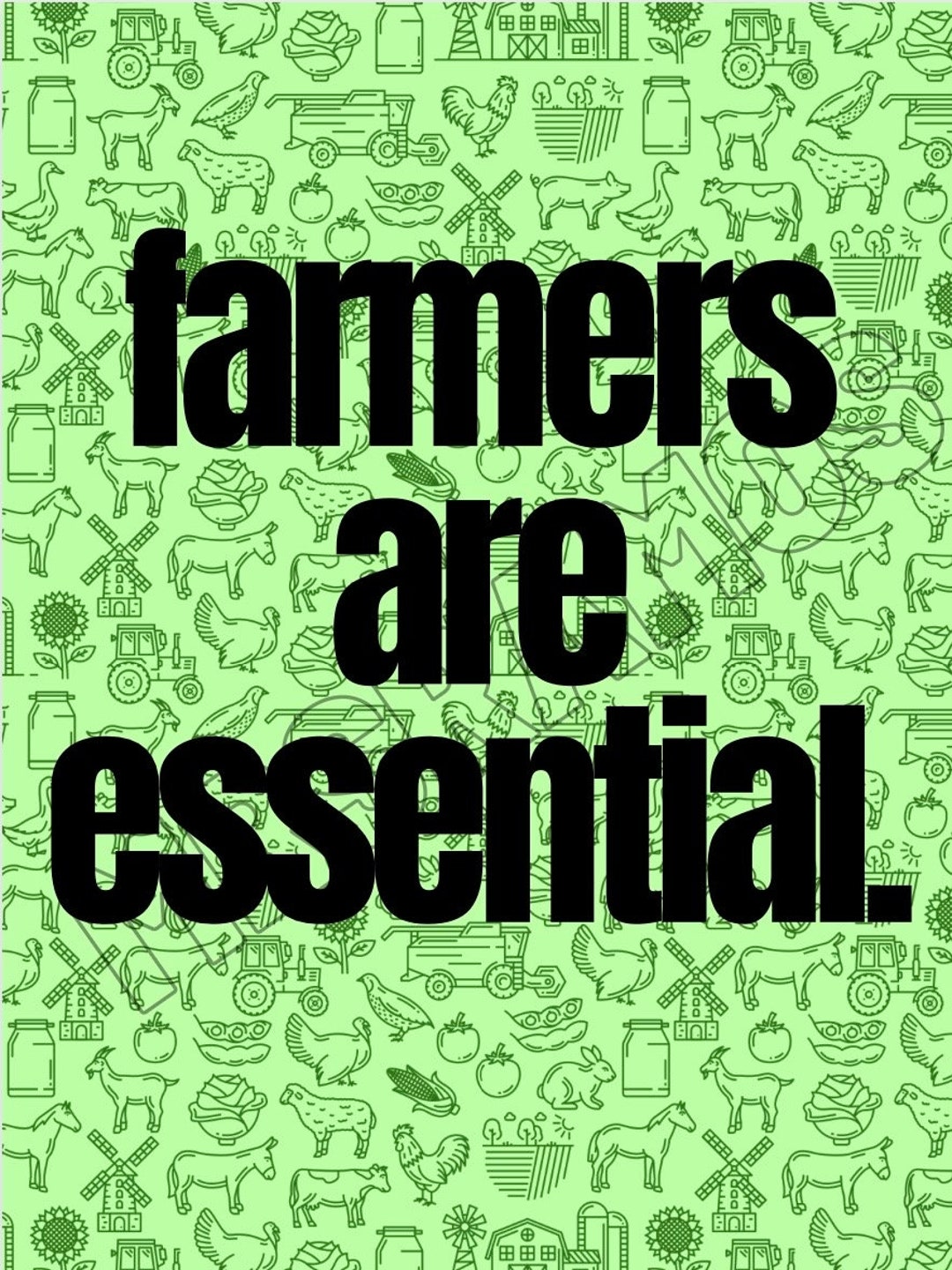 Farmers Are Essential- Agriculture Poster - Etsy