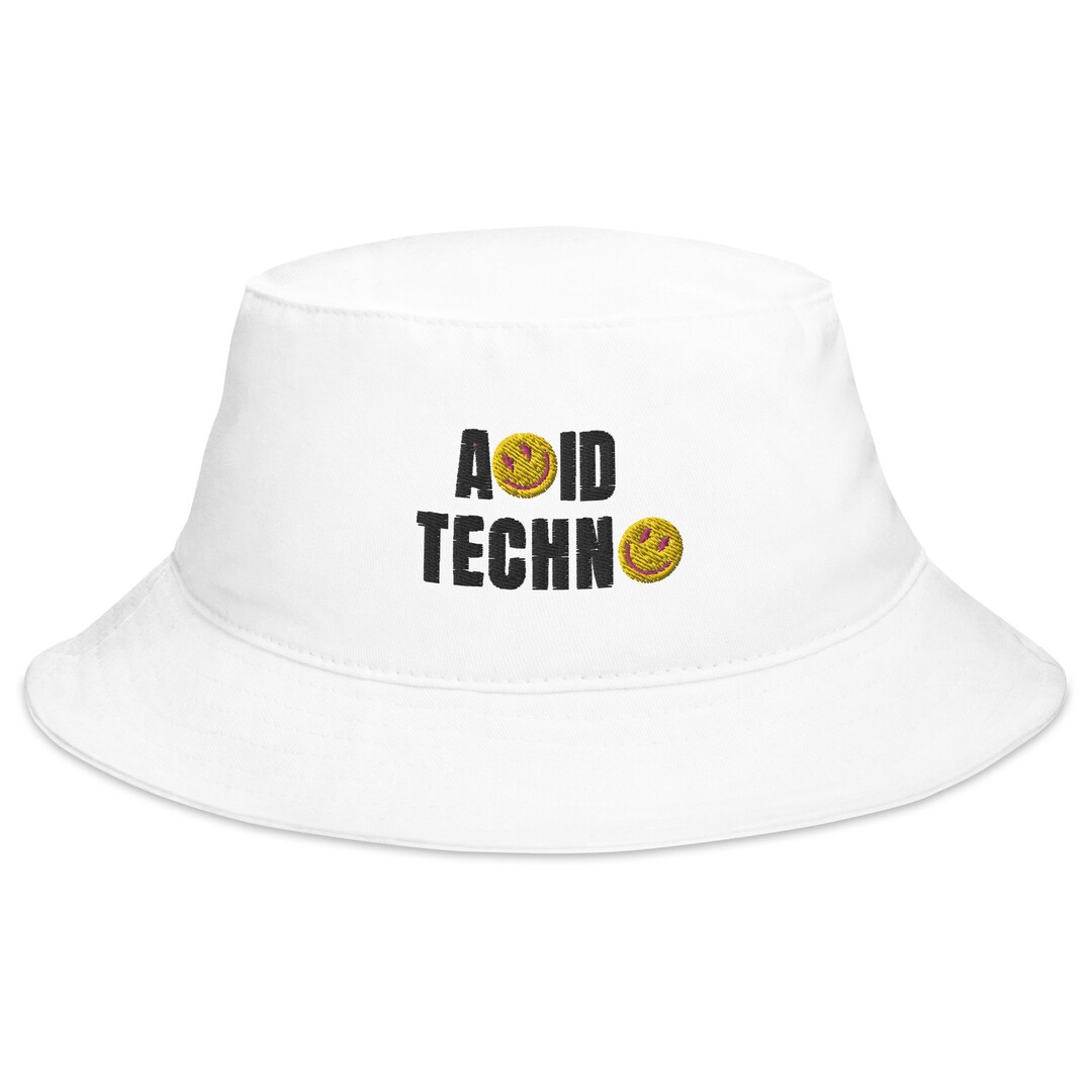 Acid Techno Bucket Hat | Party Bucket Hat | Rave Bucket Hat | Festival ...