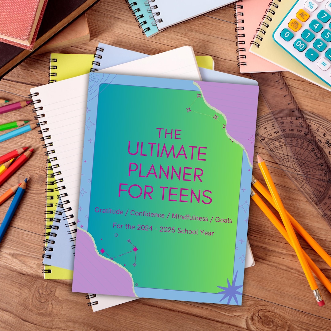 Printable Planner for Teen Planner for School Supplies Journal for Teen ...