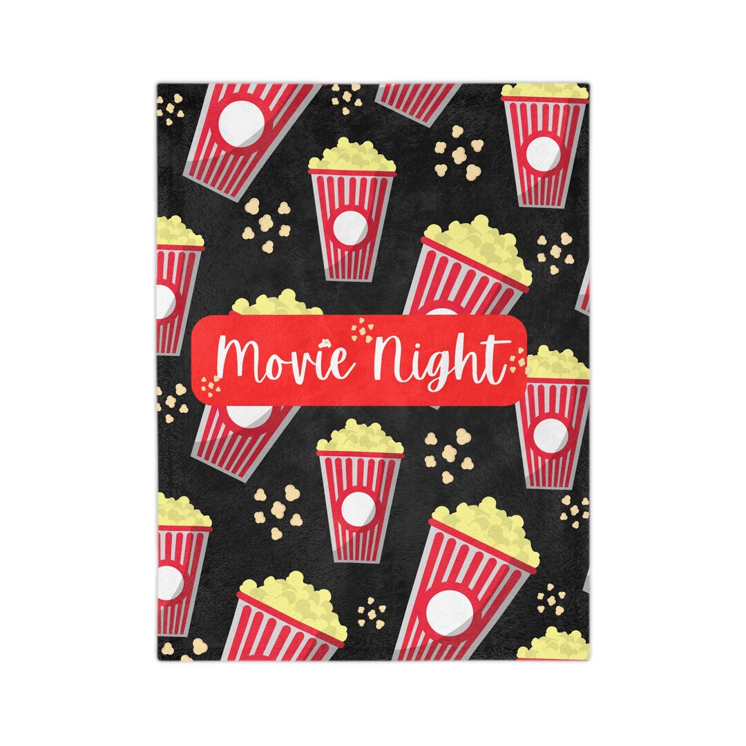 Movie Night Blanket, Velveteen Microfiber Throw- 40 X 30 Inch - Etsy