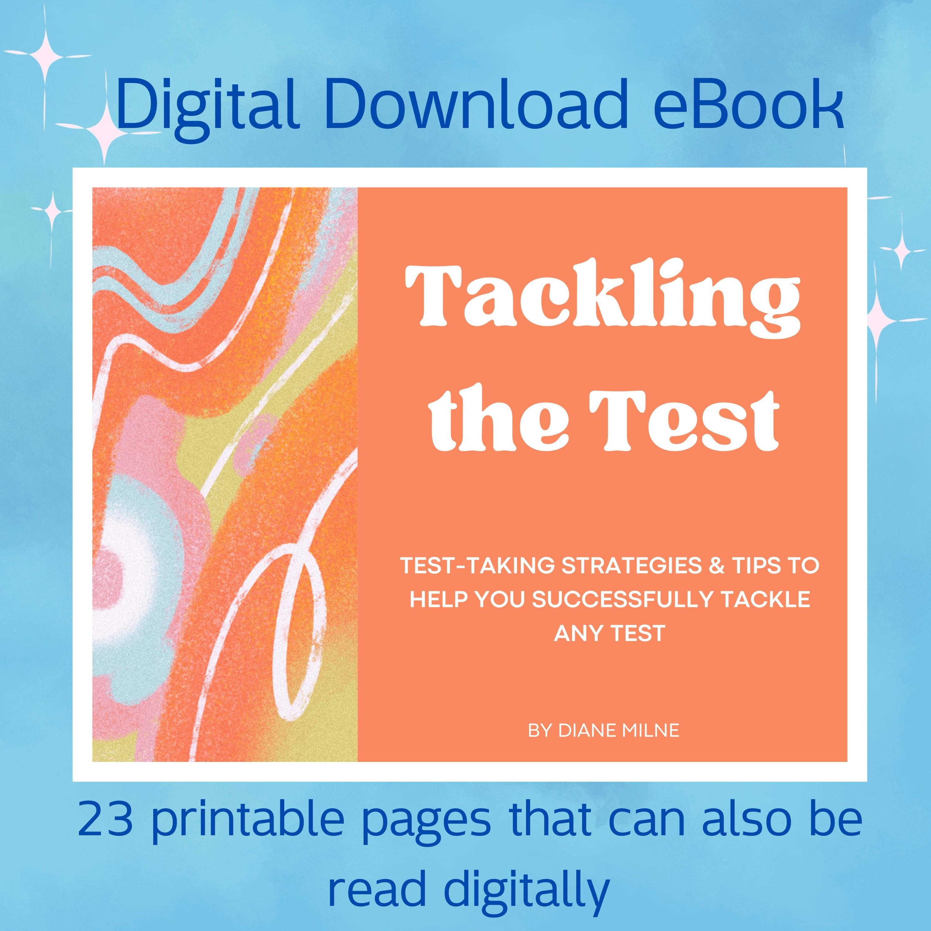 Test Taking Strategies Ebook of Testing Tips for Taking Test Digital ...