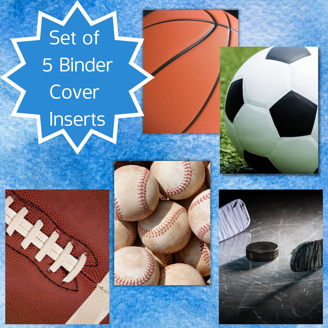 Sports Binder Covers: Back to School Printable Inserts (digital ...