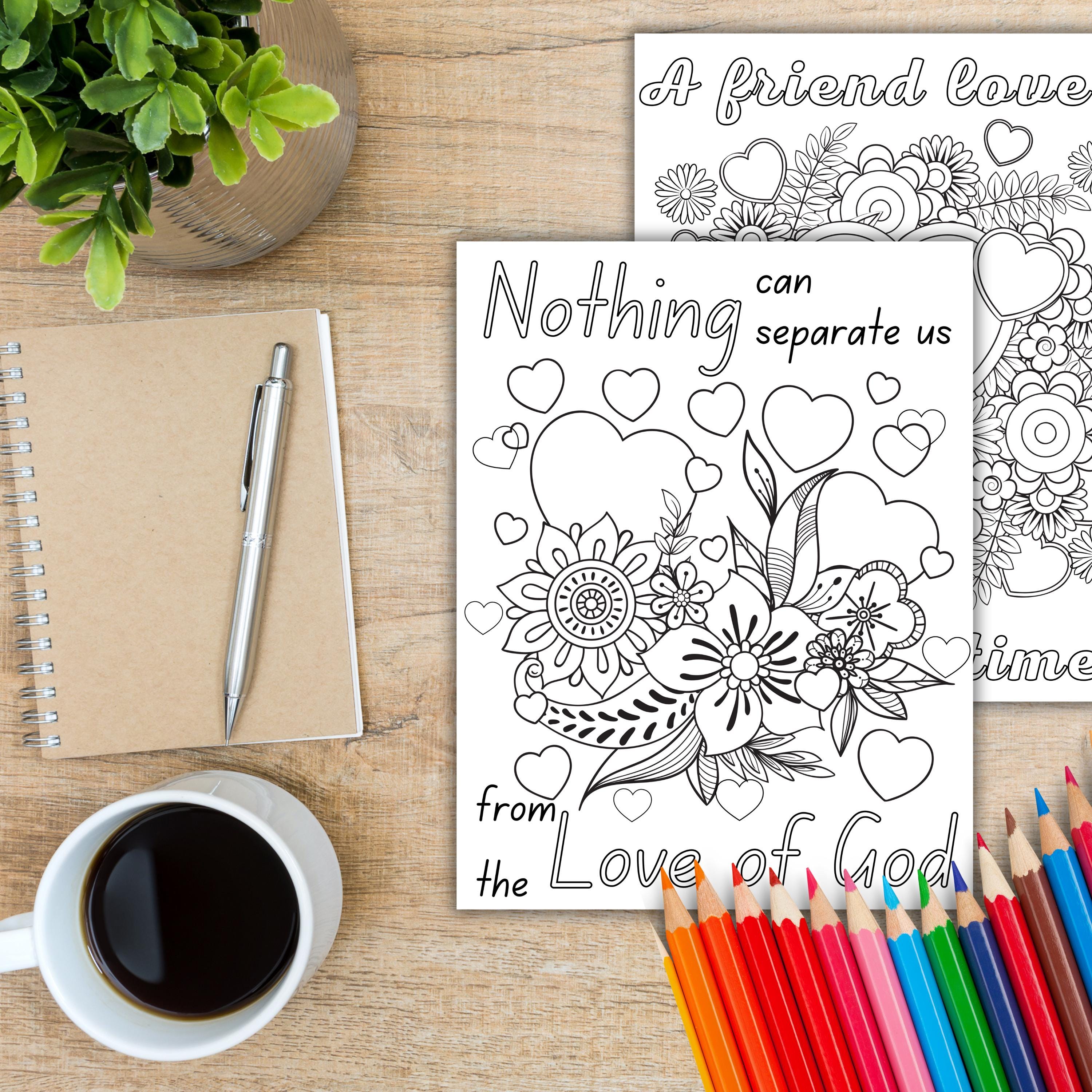 Christian Adult Coloring Pages With Bible Verse Printable Coloring ...