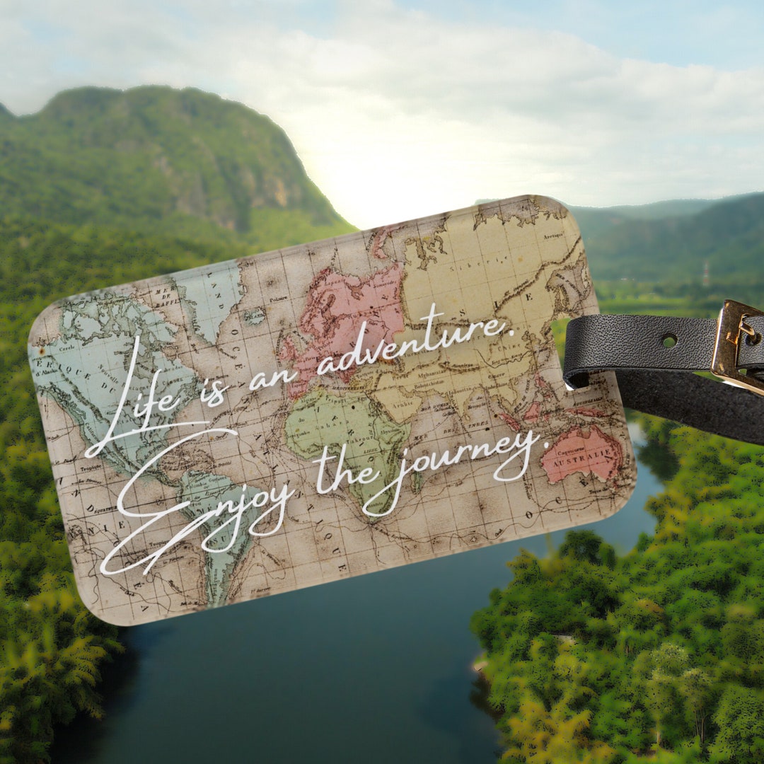 Custom Luggage Tag With Map Design Travel Accessory for Suitcase Tag ...