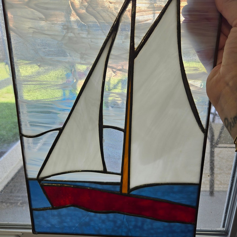 Stained Glass Sailboat - Etsy