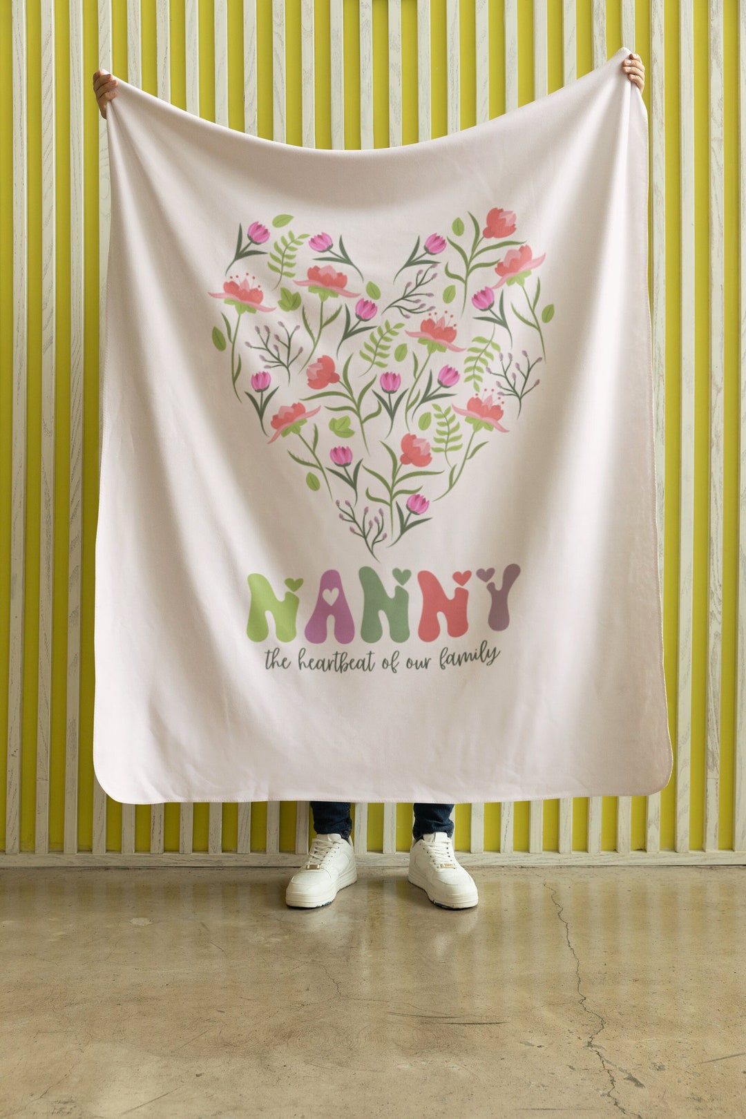 Nanny Blanket, Grandma Blanket, Velveteen Blanket, Nanny, Nanny Quilt ...