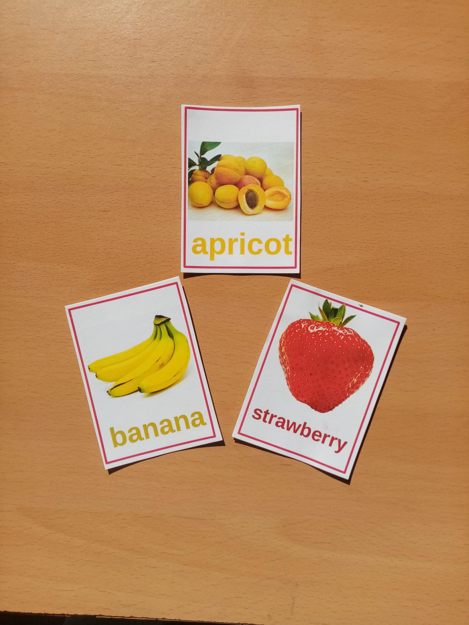 Fruits Flashcards Printable , Montessori Style, 48 Cards Including ...