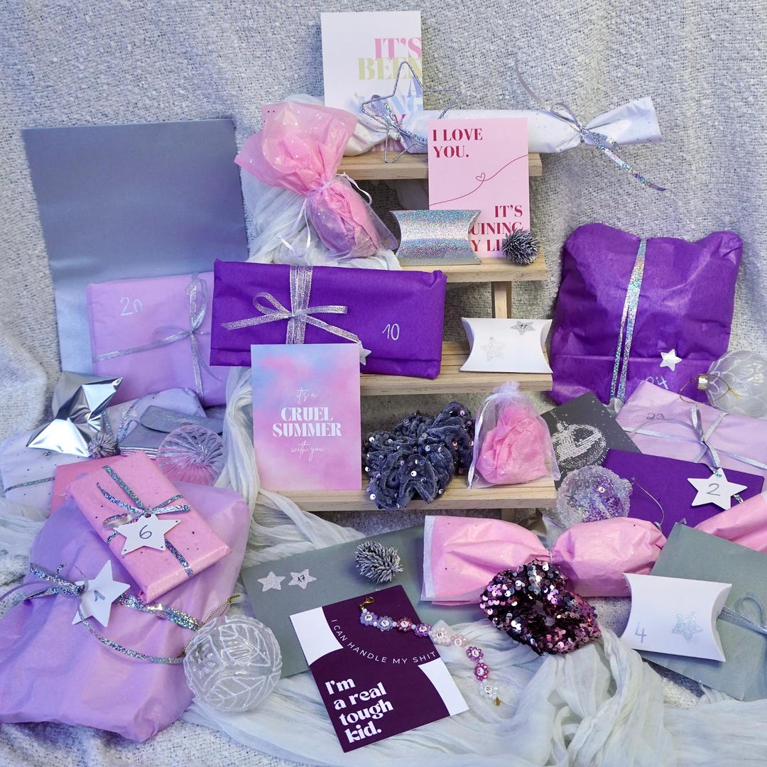 Taylor-inspired Advent Calendar - 24 Doors - Christmas Gift Box - Caps ...