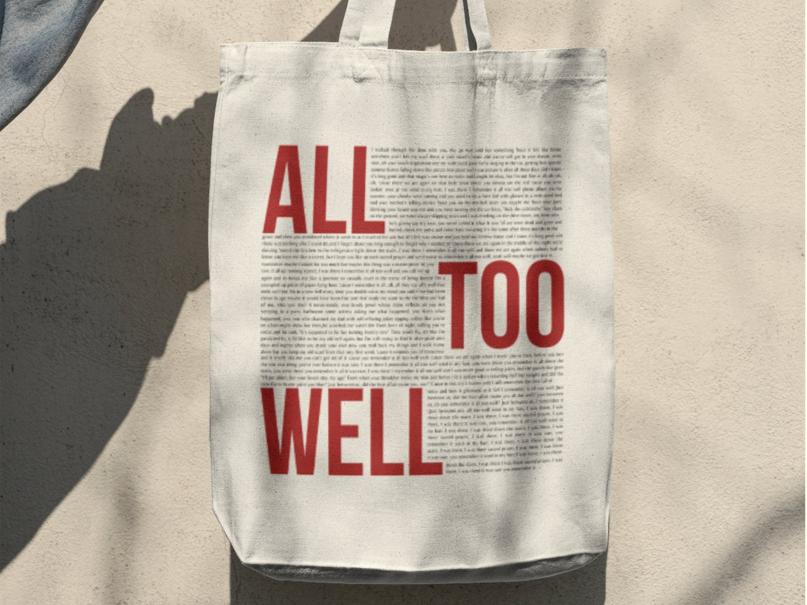 Tote Bag all Too Well With Complete Lyrics Taylor Theswiftshopde Jute ...