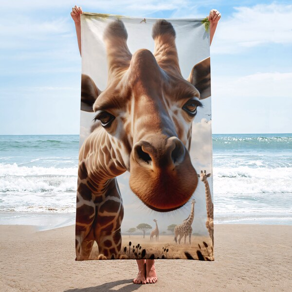 Giraffe Bath Towel - Etsy