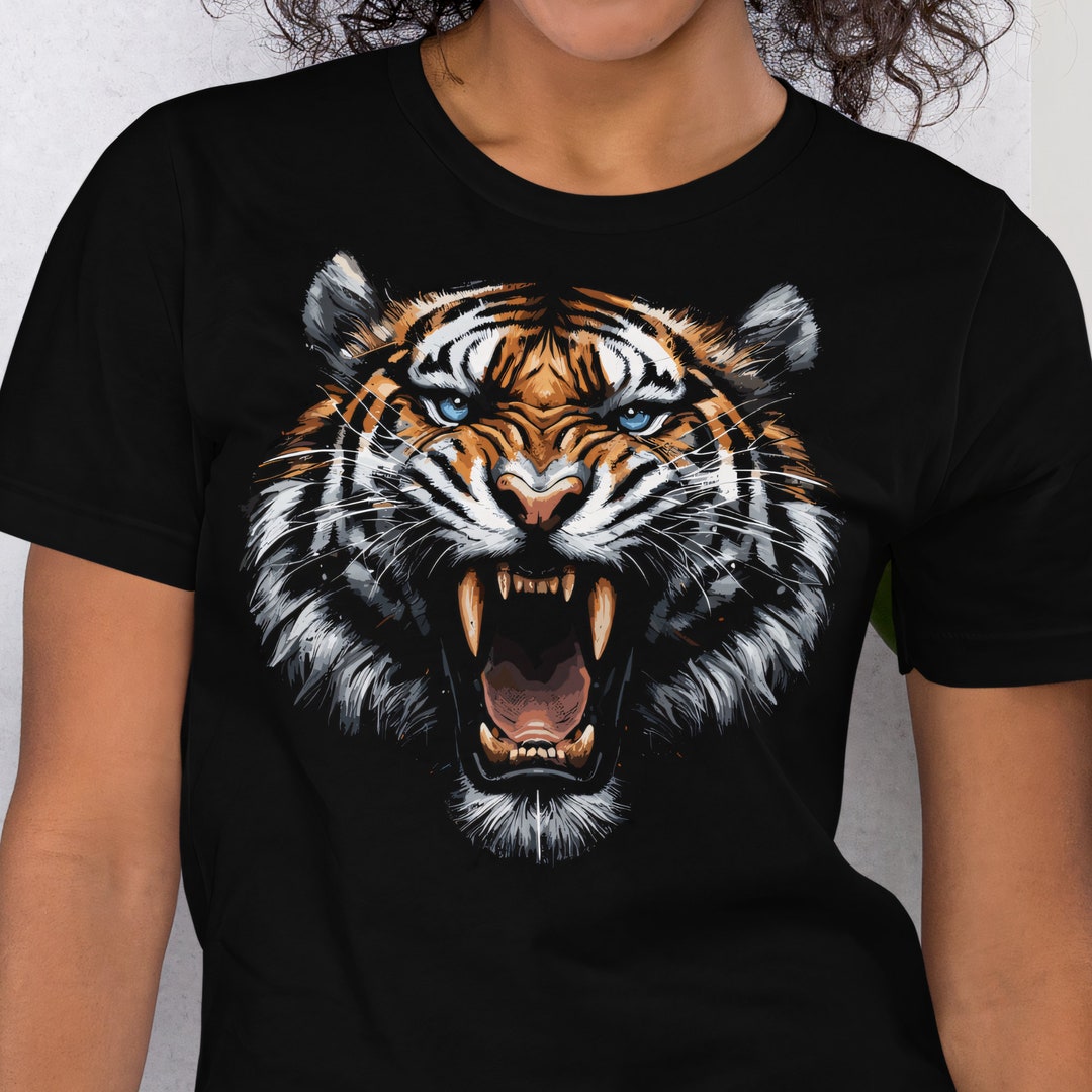 Tiger T-shirt, Personalized Tiger T-shirt, Personalised Tiger T-shirt ...
