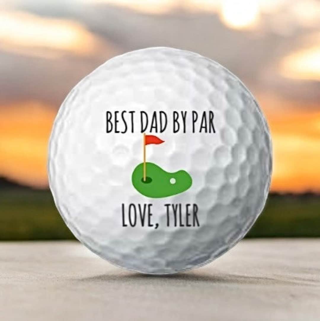 Best Dad by Par Golf Ball, Fathers Day Golf Gift, Golf Balls for Dad ...