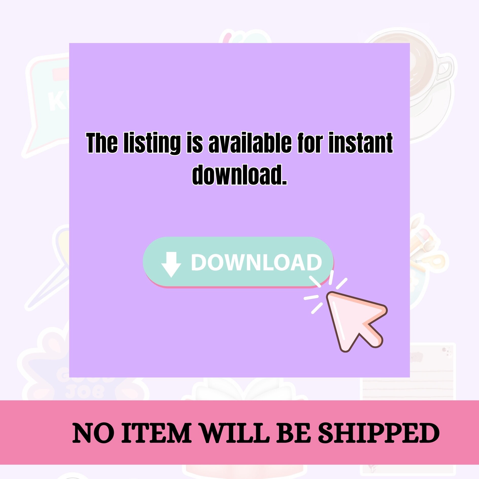 Cute Digital Stickers Pack for Goodnotes Everyday Life Stickers Planner ...