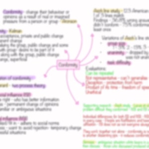 Social Influence Psychology A-level Revision Notes - Etsy