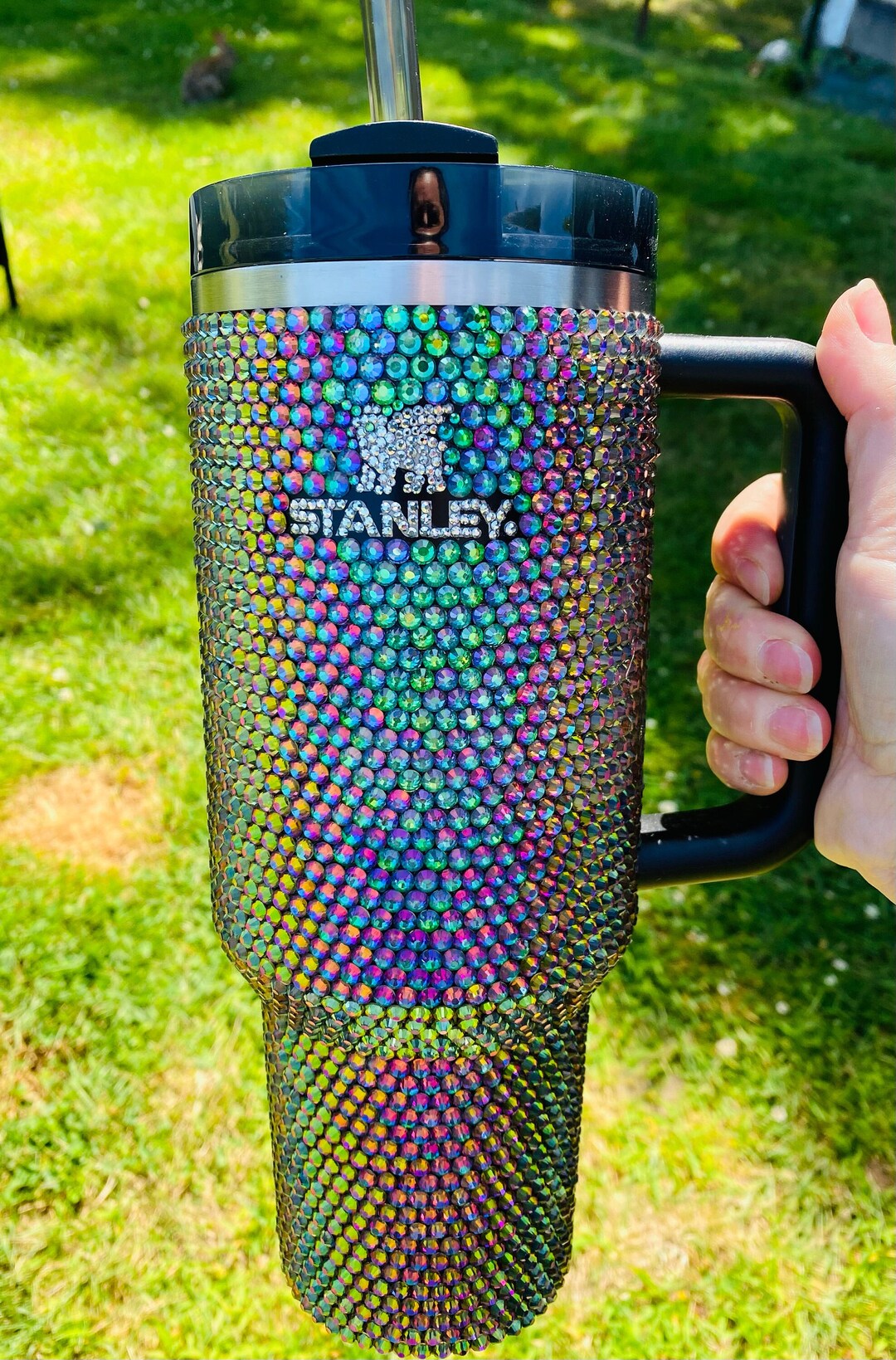 Custom Bedazzled 40oz Stanley Made to Order Stanley Tumbler Blinged ...