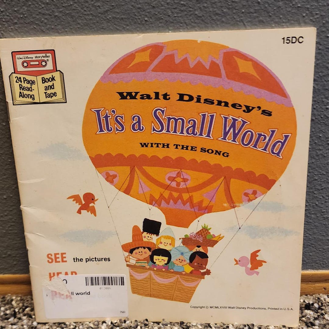 Walt Disney's It's A Small World, BOOK ONLY, Vintage, 1968 - Etsy