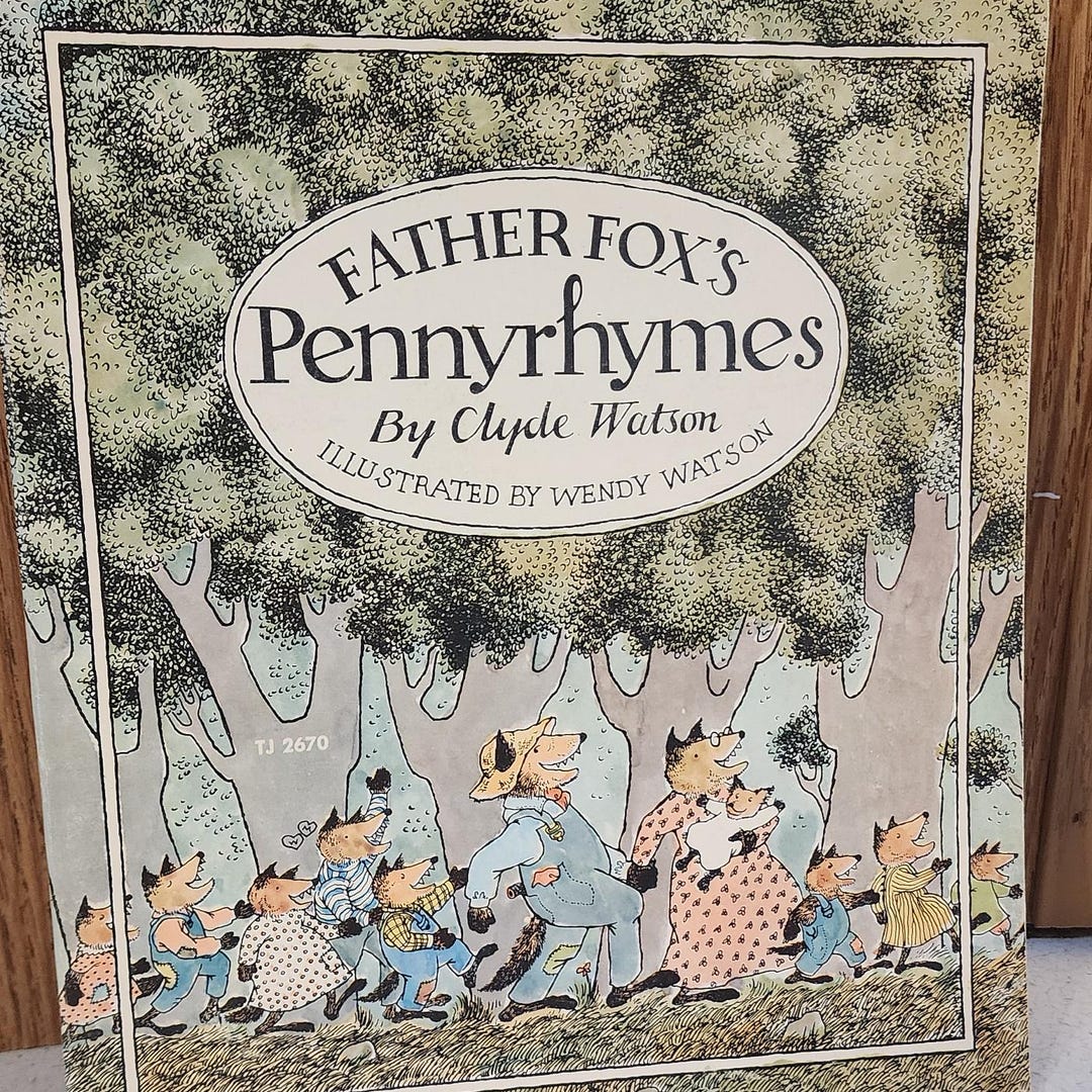 Father Fox's Pennyrhymes, Penny and Clyde Watson, 1st Printing, 1974 - Etsy