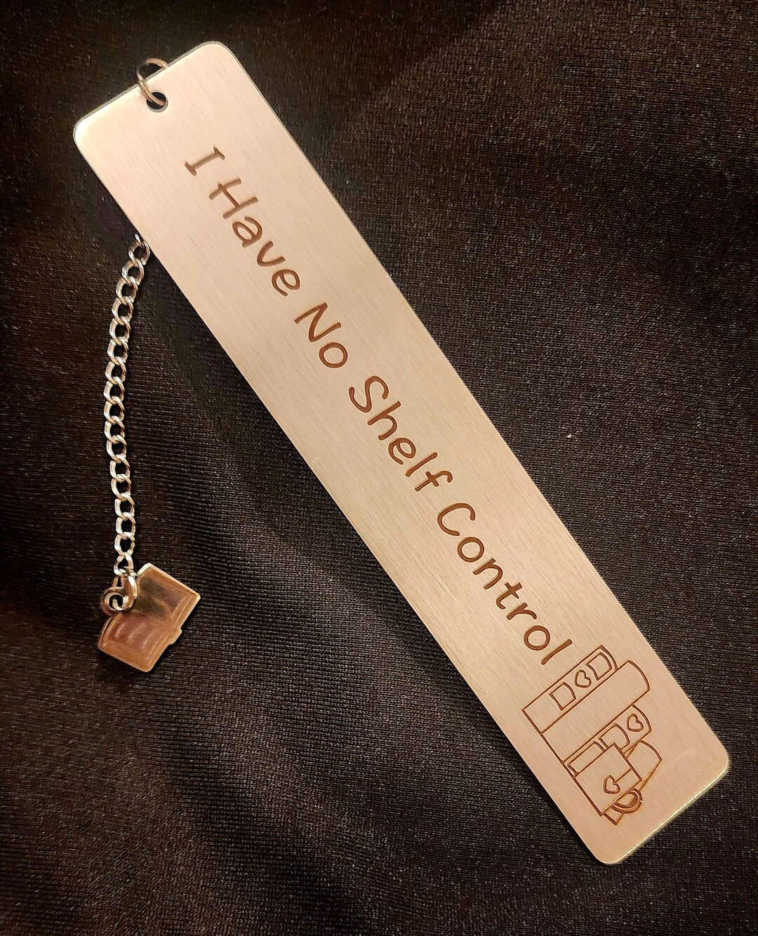 Handmade Metal Bookmark, No Shelf Control, Stocking Stuffer, Gift - Etsy