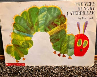 Eric Carle: the Very Hungry Caterpillar (2) Upcycled Book Pages ...