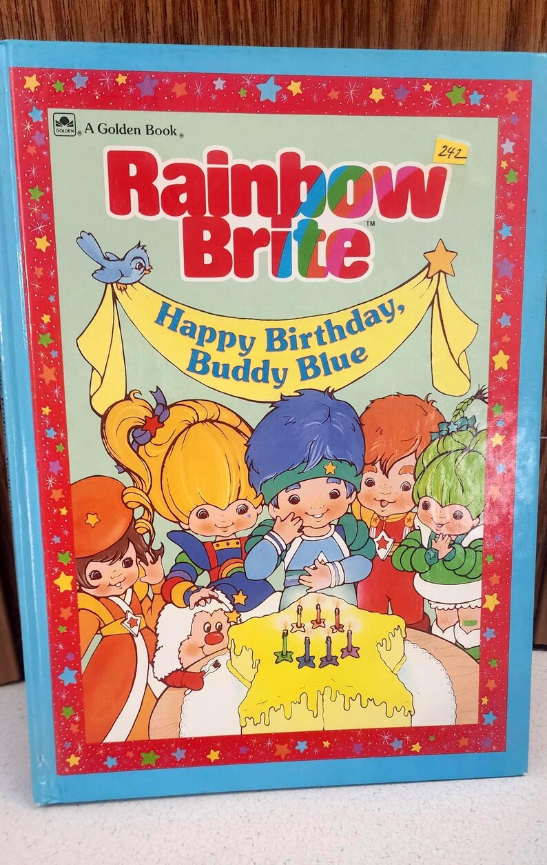 Rainbow Brite, Happy Birthday Buddy Blue, A Golden Book, 1984 - Etsy