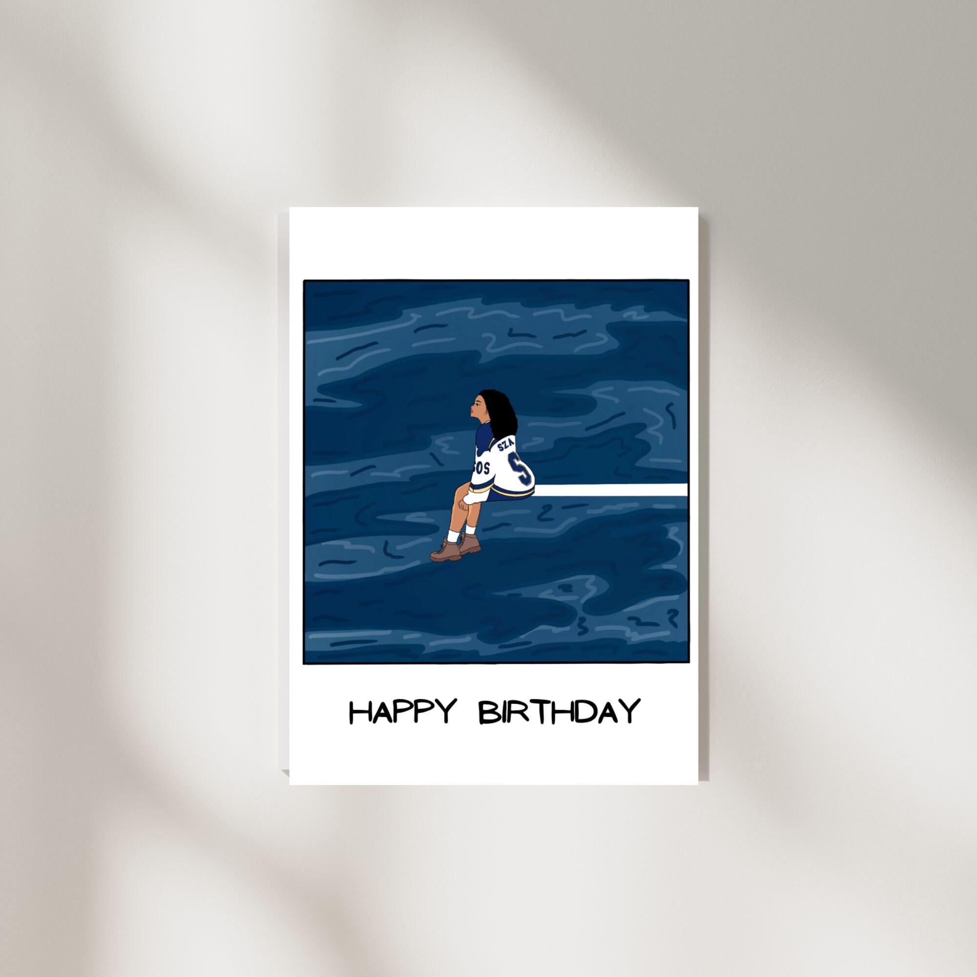 SZA SOS Birthday Card Birthday Card for Her Birthday Card for Him ...