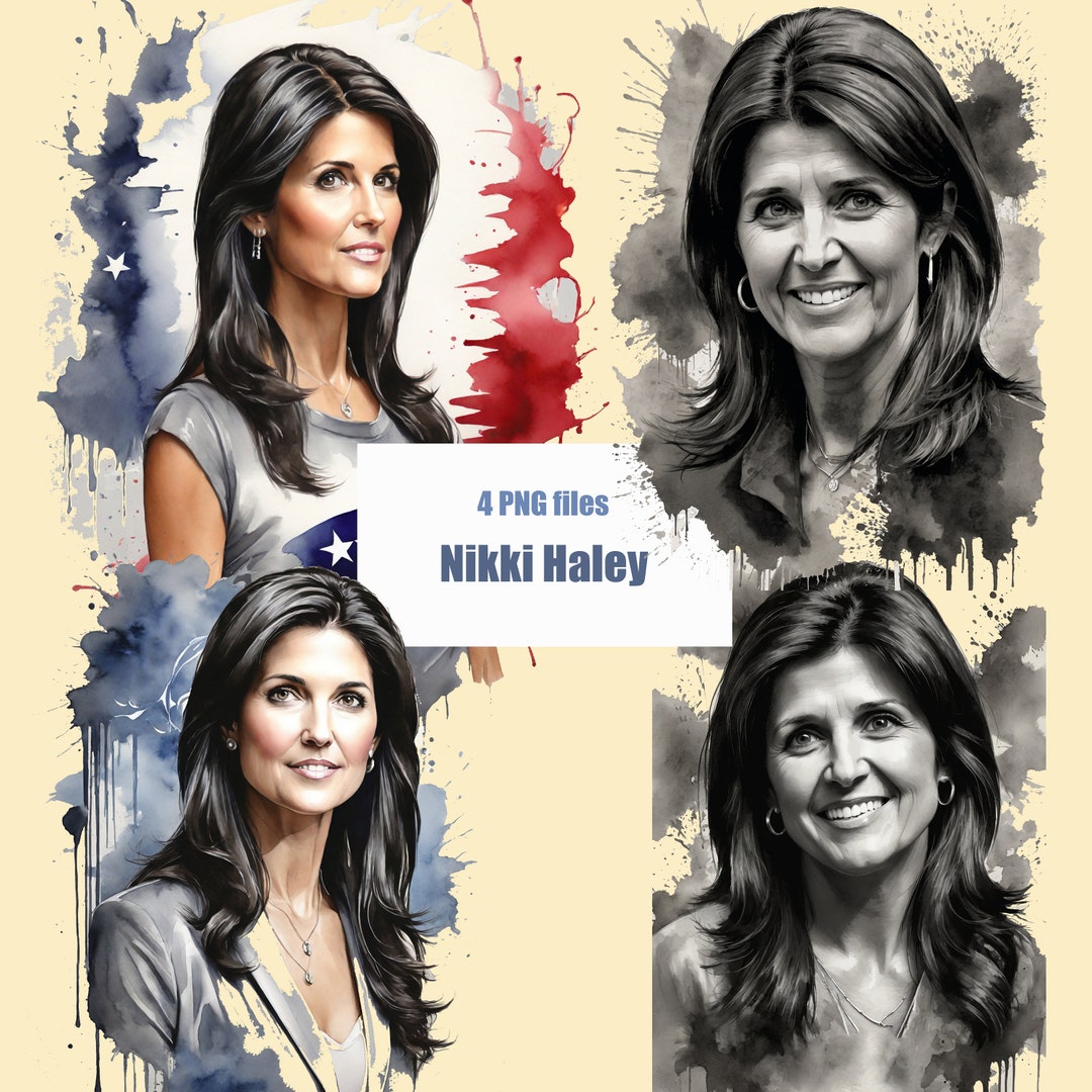 4 PNG Nikki Haley Digital Posters, Clipart, Printable / Digital ...