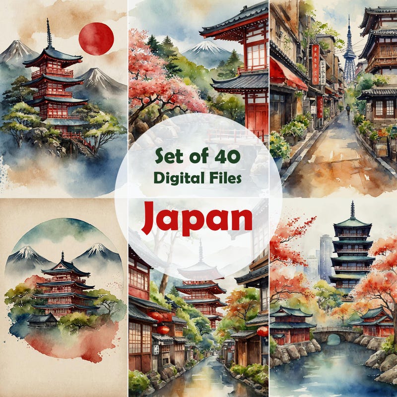 Japanese Postcards - Etsy