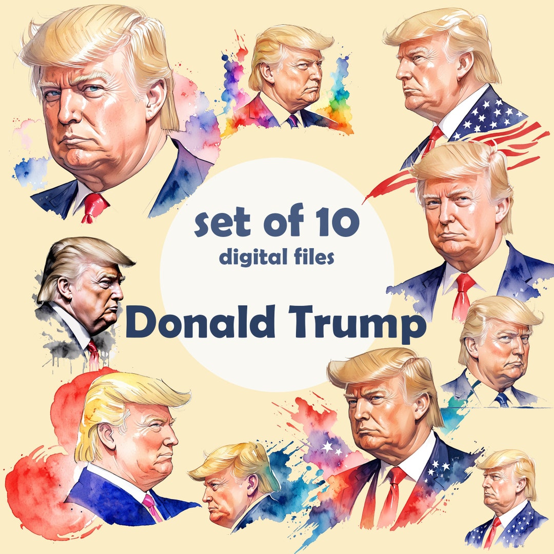 10 PNG Donald Trump, Stickers Digital, Trump 2024, Presidential ...