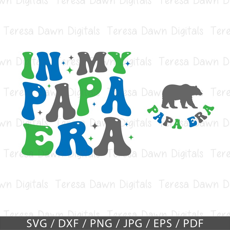 In My Papa Era SVG PNG, Papa Life Svg, Father's Day Svg, Papa Era Svg ...