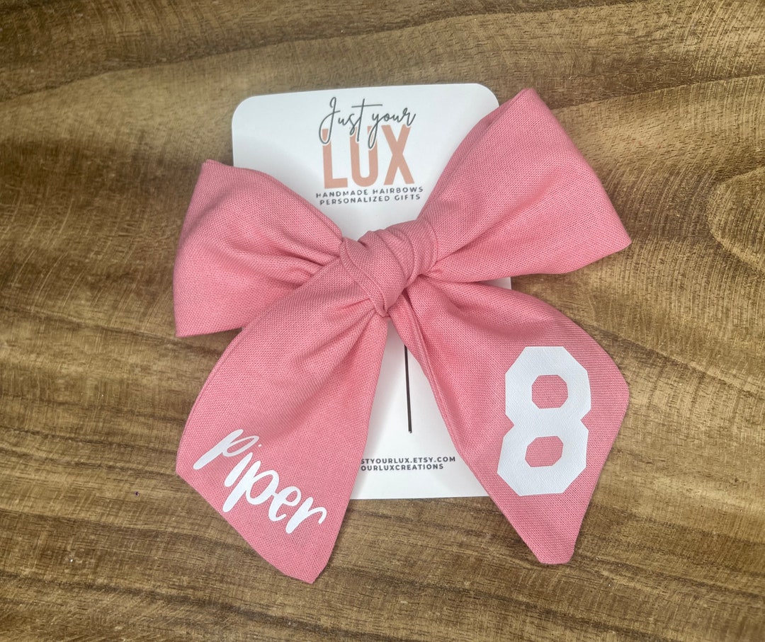 Custom Team Bow, Sports Team Bow, Softball Hair Bow - Etsy