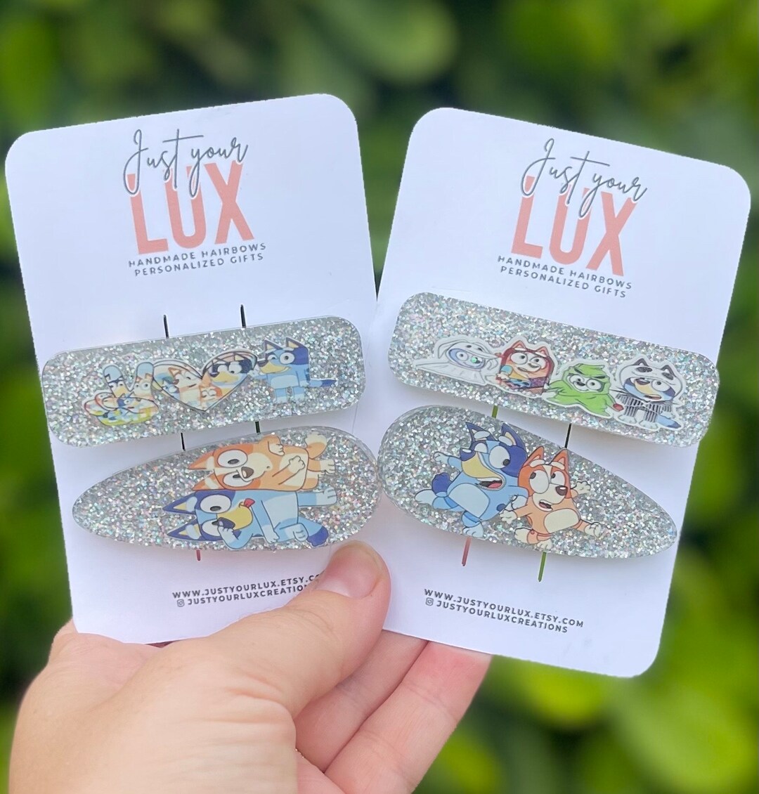 Bluey Hairclip/ Heeler Clips/ Bluey Hair Accessories - Etsy