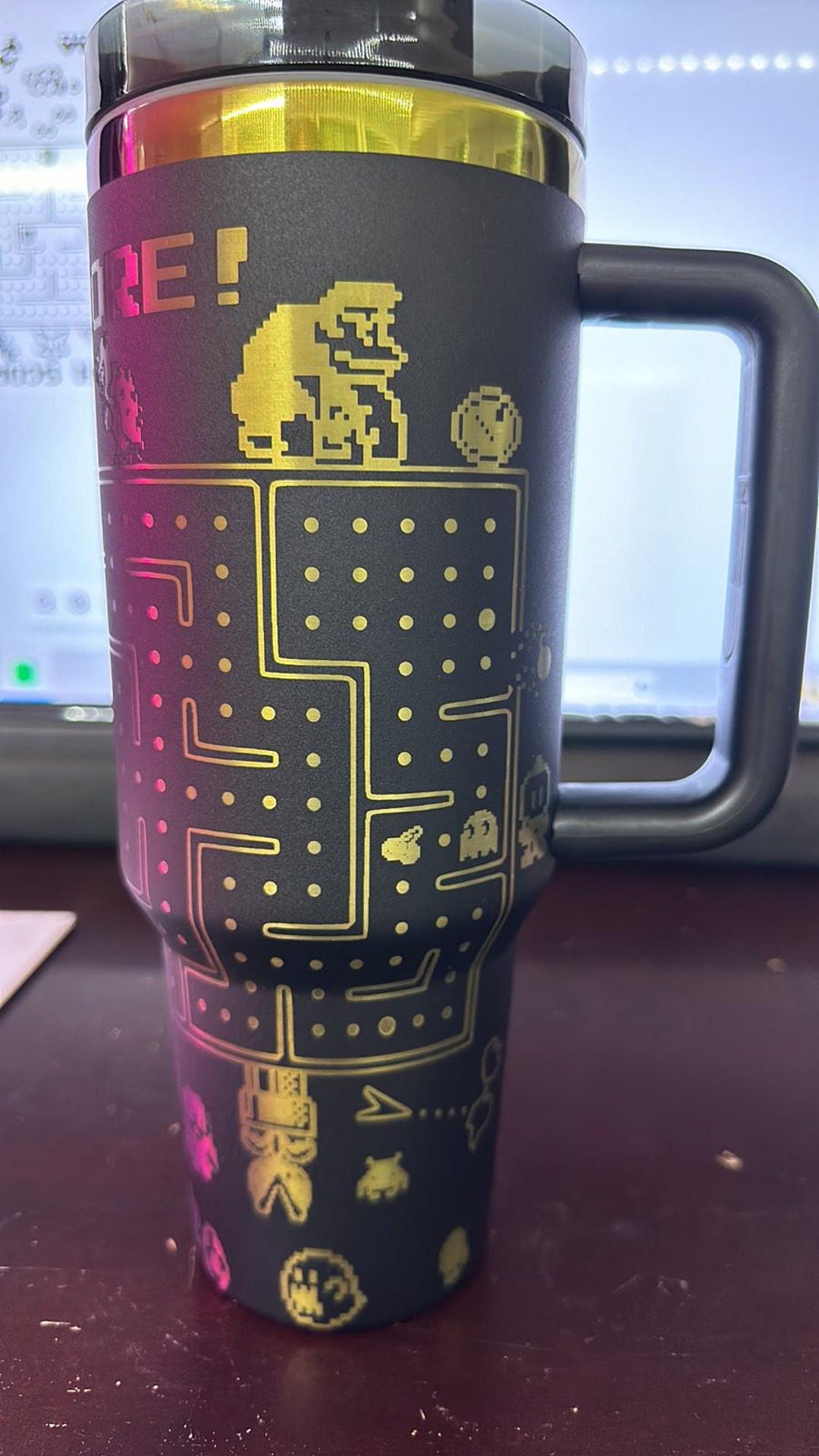 Retro Gaming SVG Wrap Design for 40oz Tumbler Engraving - Etsy