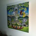 Buddha Nature Acrylic Painting on 10 X 10 Wood Panel, Buddha Under ...