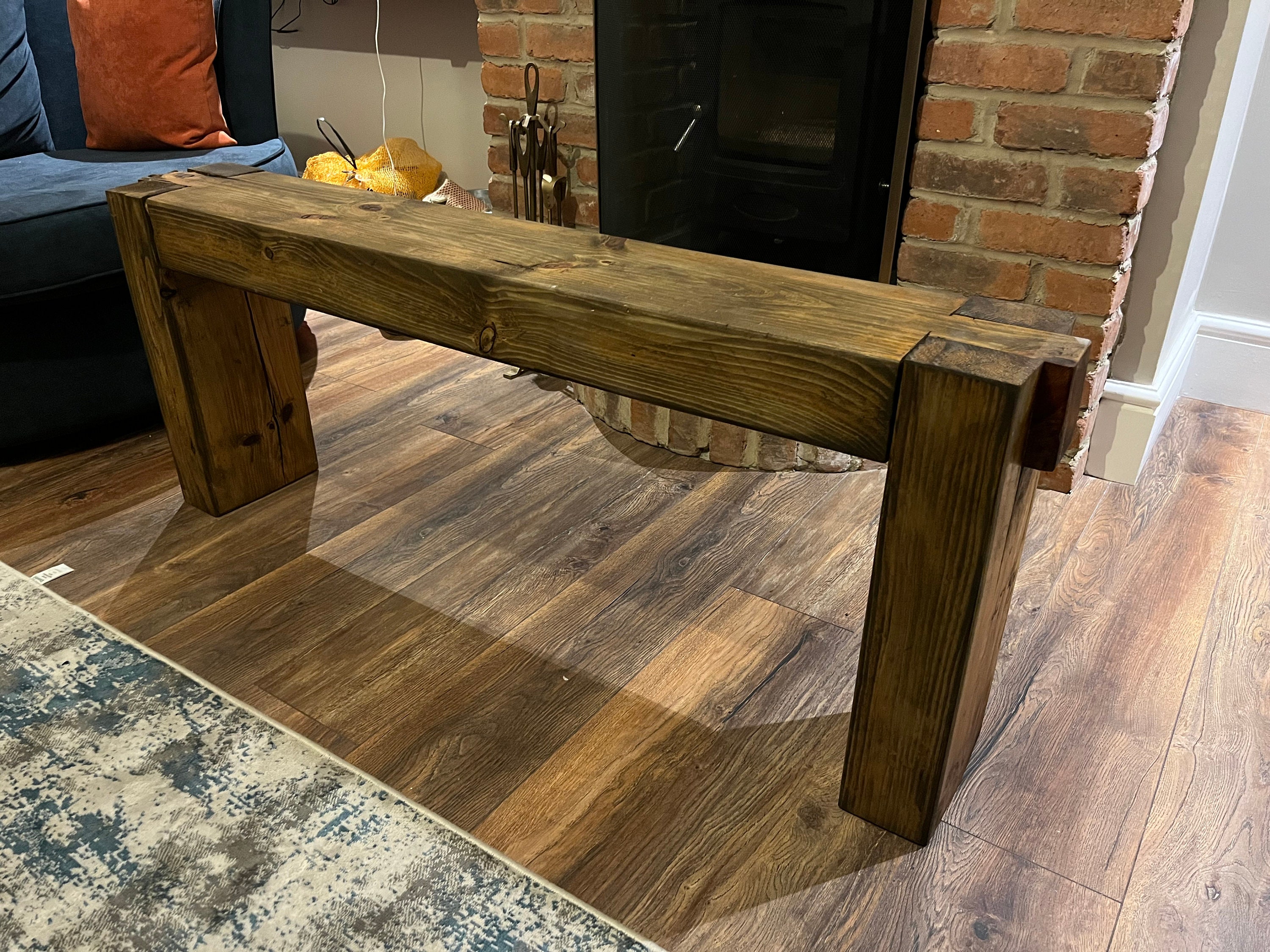 Wood Sleeper Bench - Etsy UK