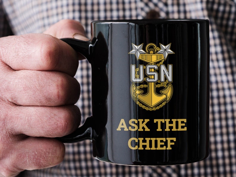 Personalized Chief Petty Officer Gift, Navy Chief Custom Mug for Master ...