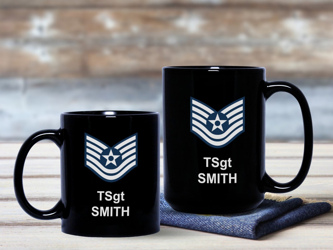 Personalized USAF Mug: Custom Airman Promotion, Hail & Farewell Gift - Etsy