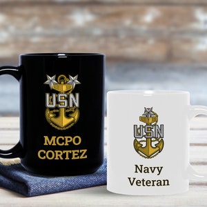 Personalized Chief Petty Officer Gift, Navy Chief Custom Mug for Master ...