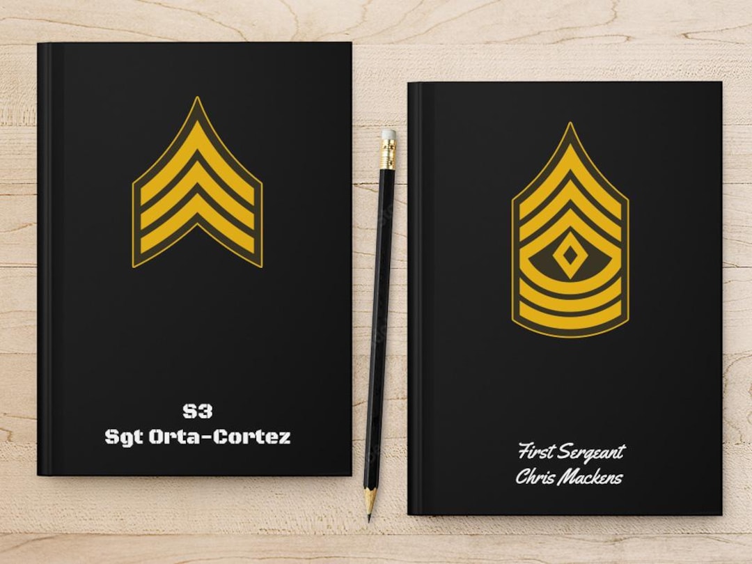 Personalized Army Notebook: Military Veteran Gift, Promotion Journal - Etsy