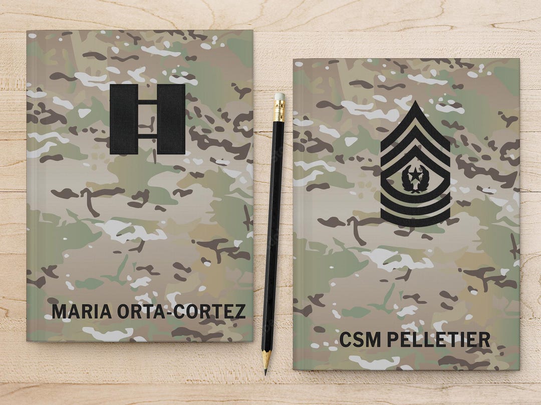 Custom Army Notebook, Personalized OCP Army Journal, Military Gift for ...