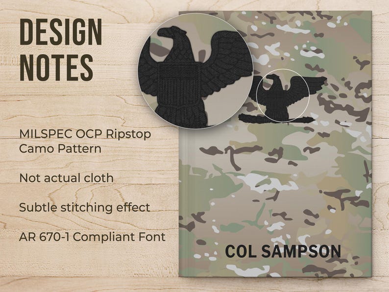 Personalized Army OCP Camo Notebook: Military Veteran Gift - Etsy