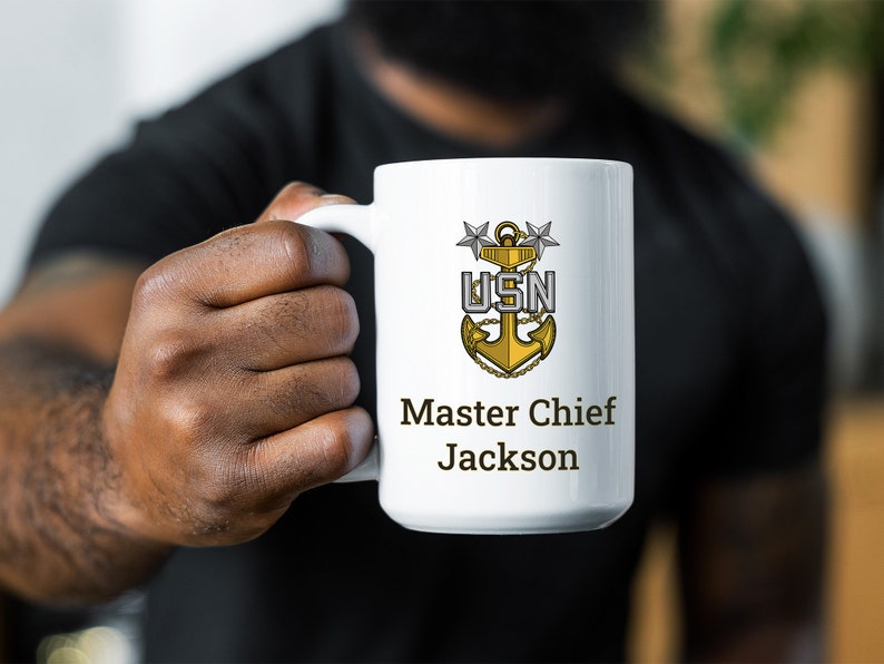 Personalized Chief Petty Officer Gift, Navy Chief Custom Mug for Master ...