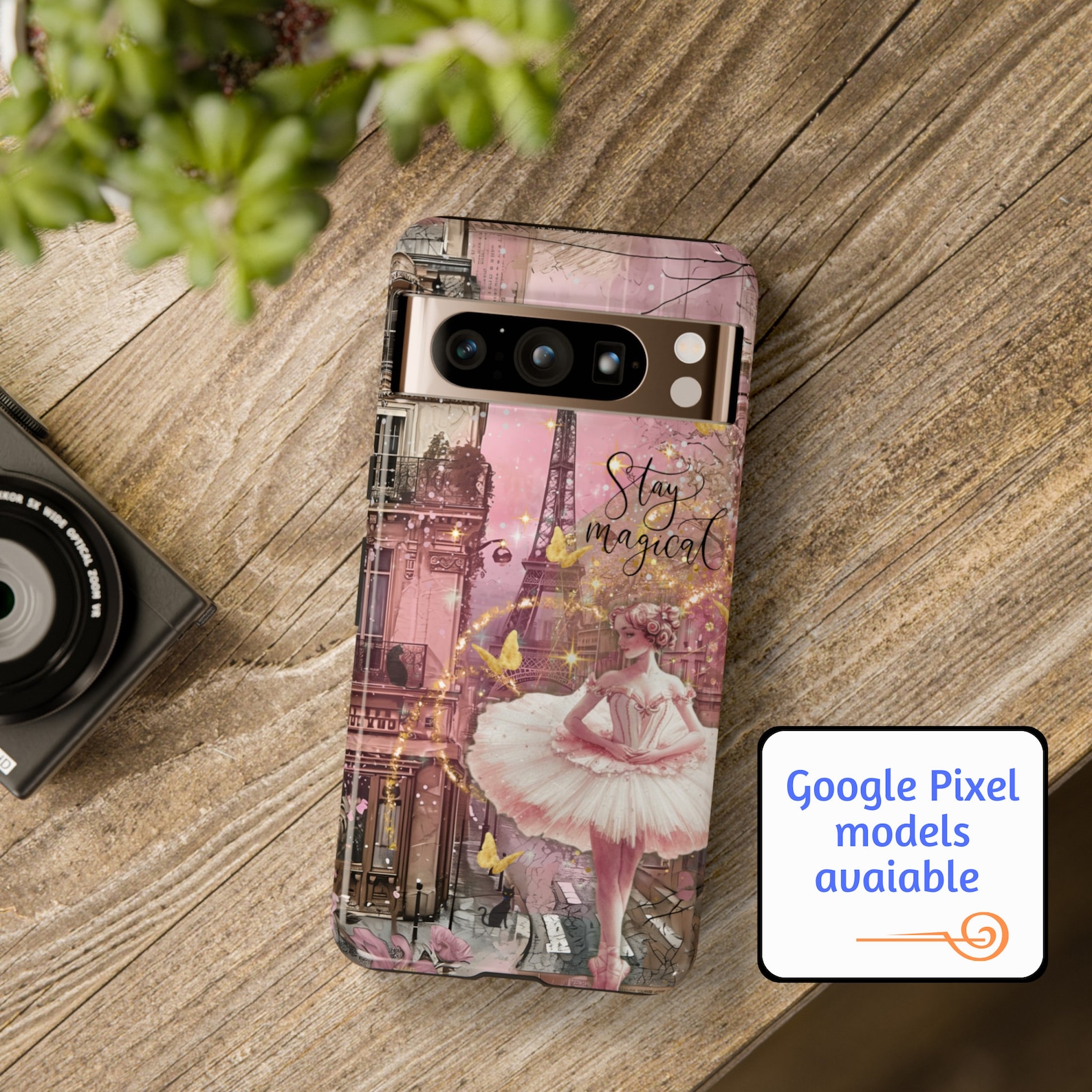 Paris France Collage iPhone Case, Pretty Ballerina Phone Case, Vintage ...