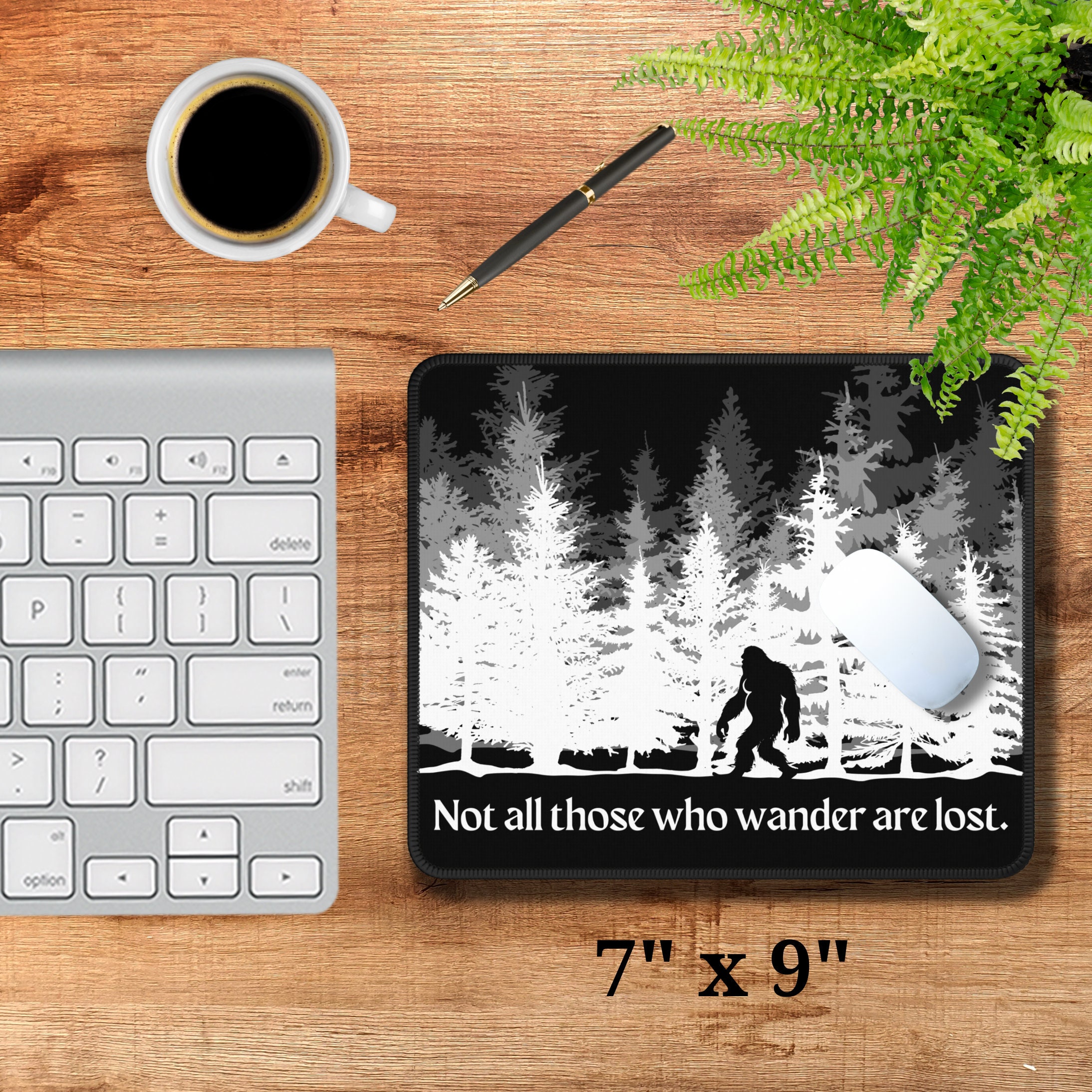 Inspirational Quote Gaming Desk Mat, Bigfoot, Sasquatch, Yeti Quotes ...