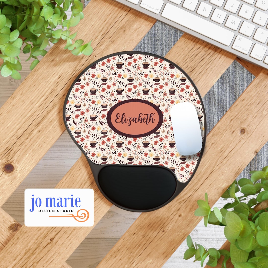 Custom Coffee Lover Mouse Pad, Cute Coffee Mugs, Ergonomic Wrist Rest ...
