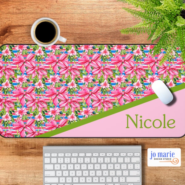 Personalized Bow Mouse Pad - Etsy