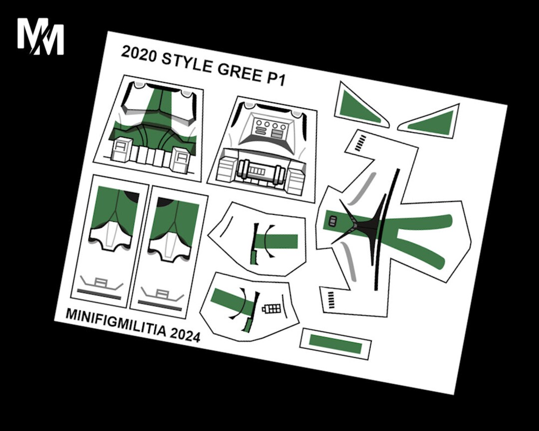 P1 41st Clone Troopers Waterslide Decals for Lego Minifigures - Etsy