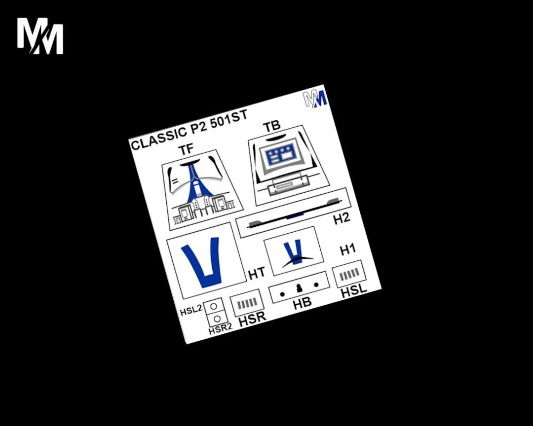 Classic Style 501st Legion Decals for Lego Minifigures - Etsy