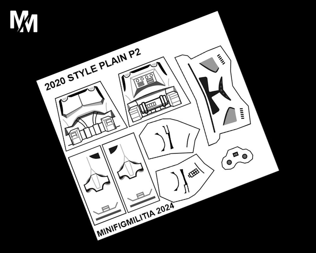 Plain Clone Trooper Waterslide Decals for Lego Minifigures - Etsy